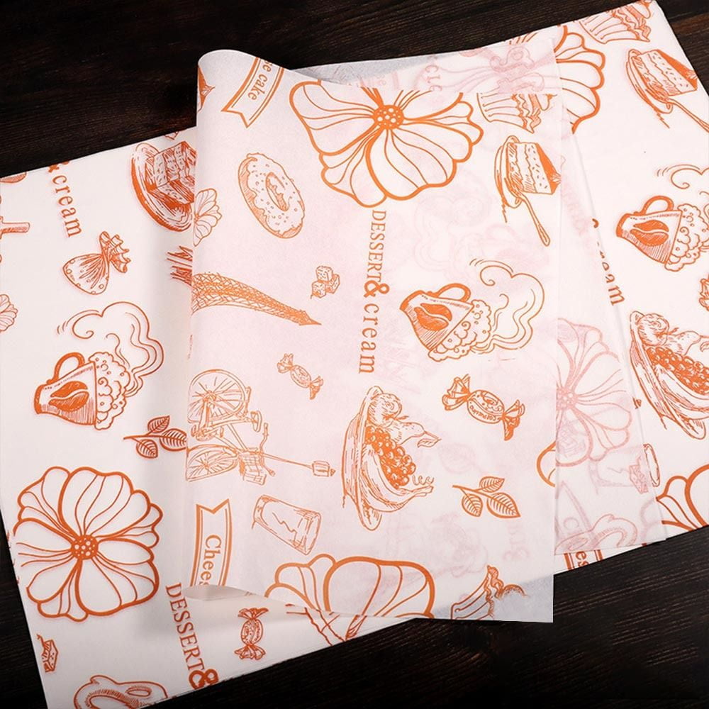 Baking Sandwich Paper Cake Decors Wrapping Paper Newspaper Style Non ...