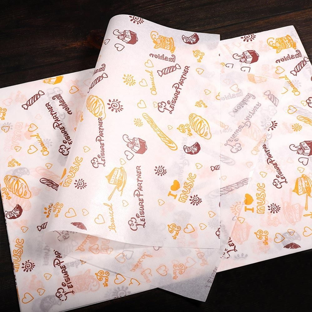 Baking Sandwich Paper Cake Decors Wrapping Paper Newspaper Style Non ...