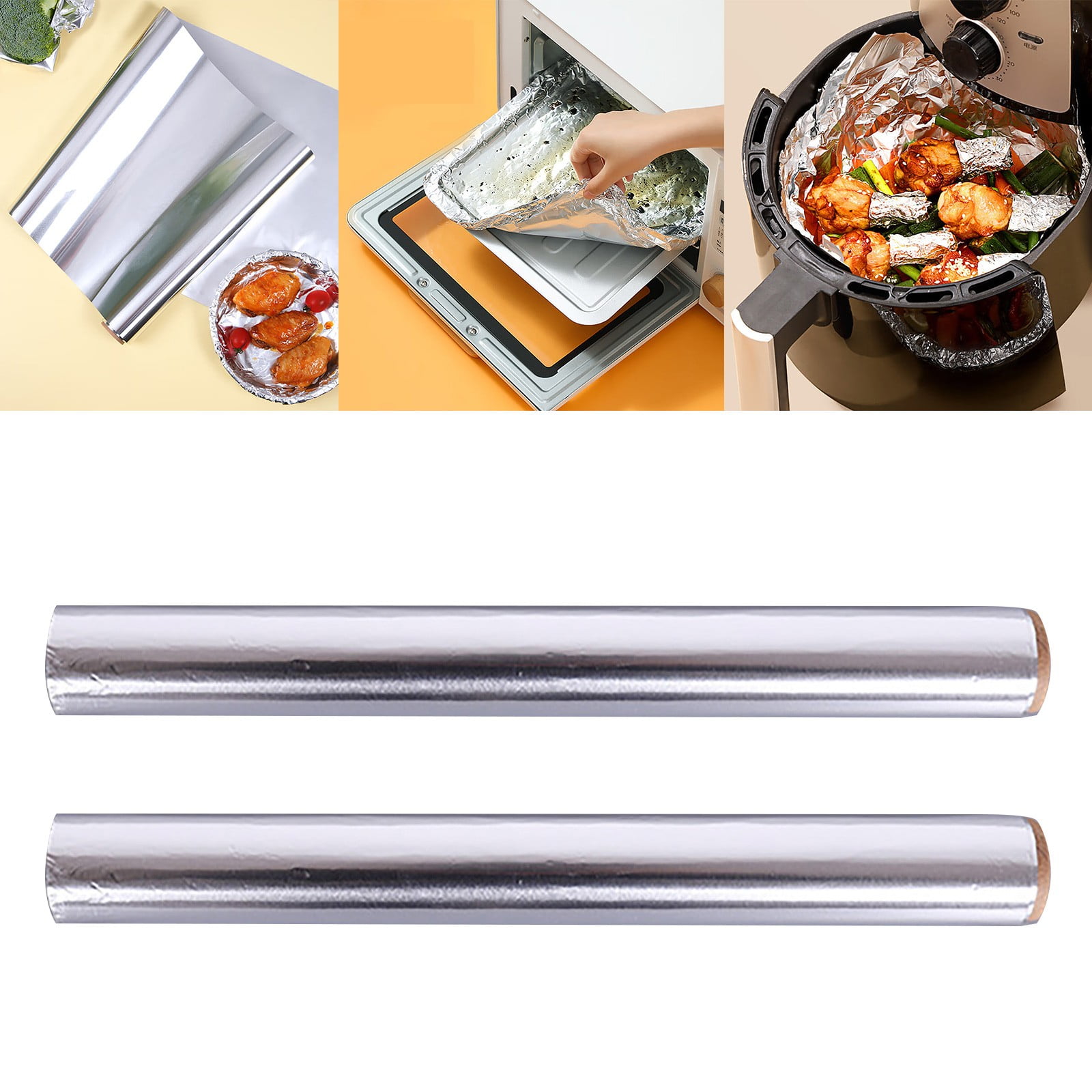 Baking Sheet 2Pc 5MHousehold Aluminum Foil Paper BBQ Tin Foil Baking ...