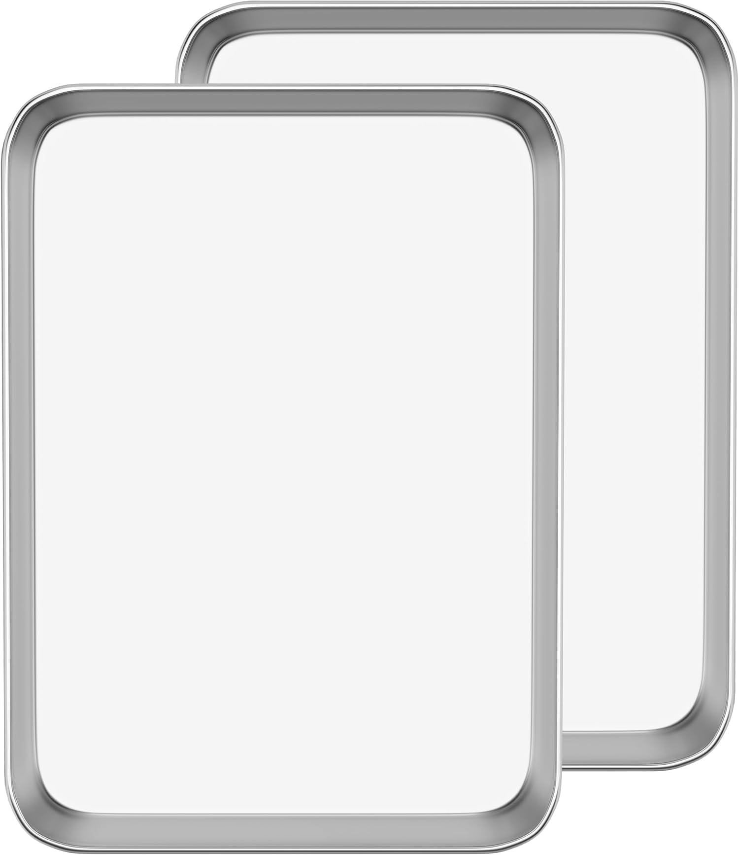 Baking Sheet Cookie Sheet Set of 2, Stainless Baking Pans Tray ...