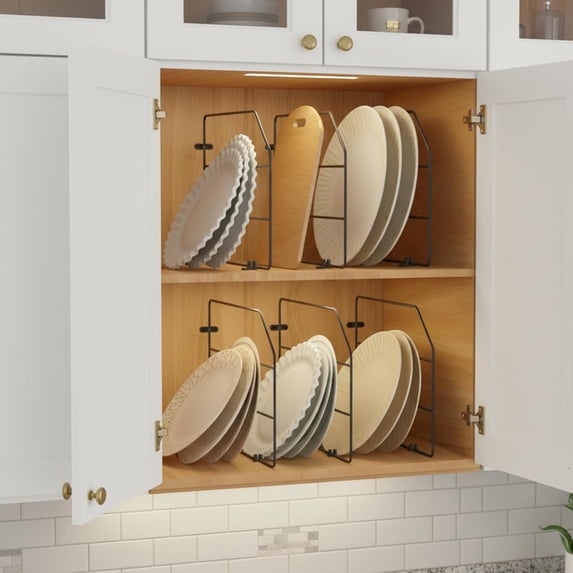 Baking Sheet Organizer Set of 6, 17"x13" Vertical Tray Dividers for ...