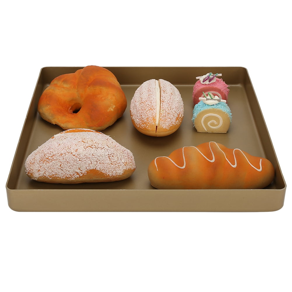 Baking Sheet Pan, Non Stick Roll Bakeware Non-Stick Golden Aluminum ...