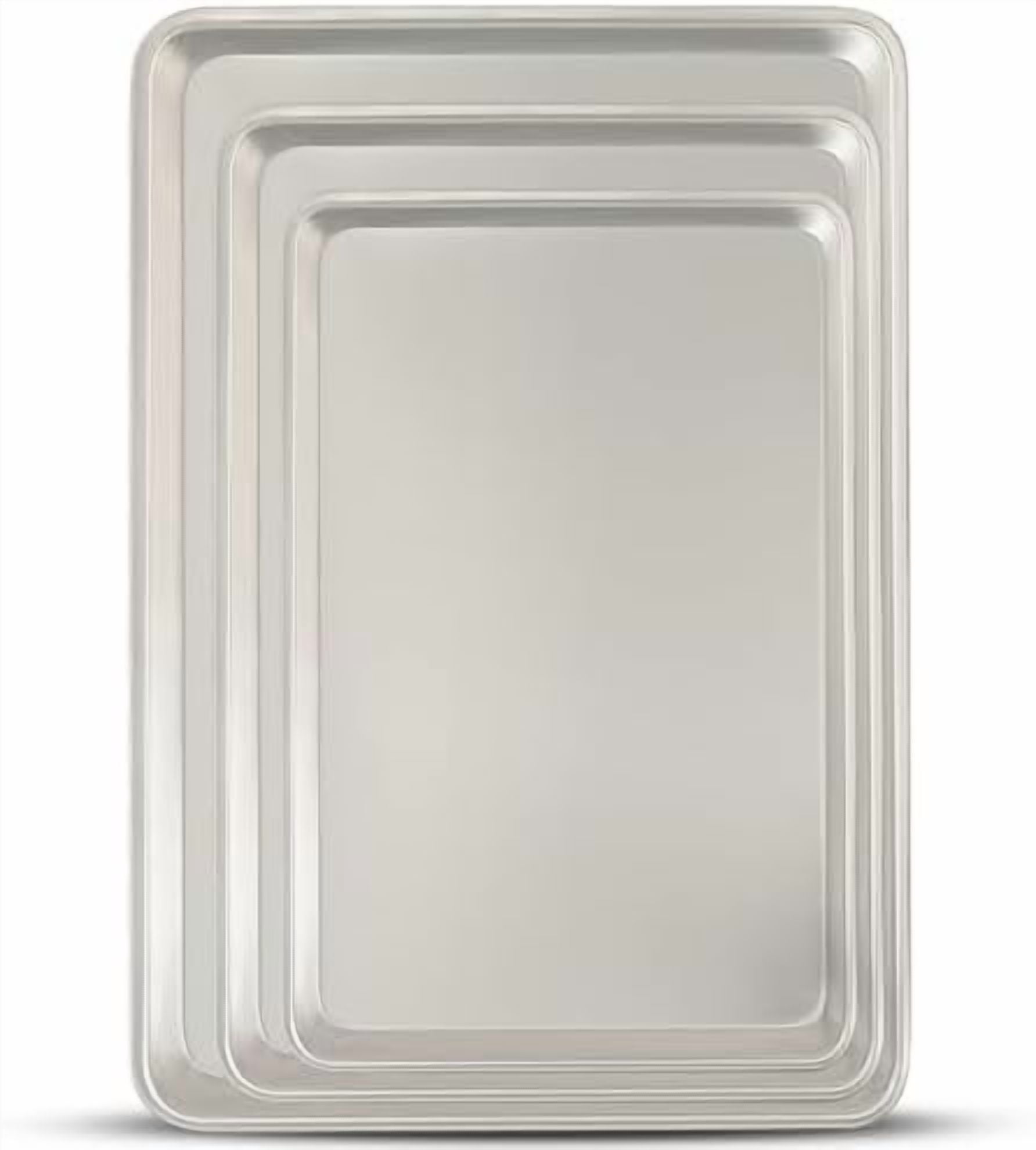 Baking Sheet Pan Set of 3, Commercial Quality Aluminum Cookie Sheets ...