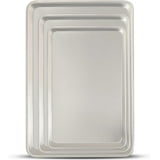 Baking Sheet Pan Set of 3, Commercial Quality Aluminum Cookie Sheets ...