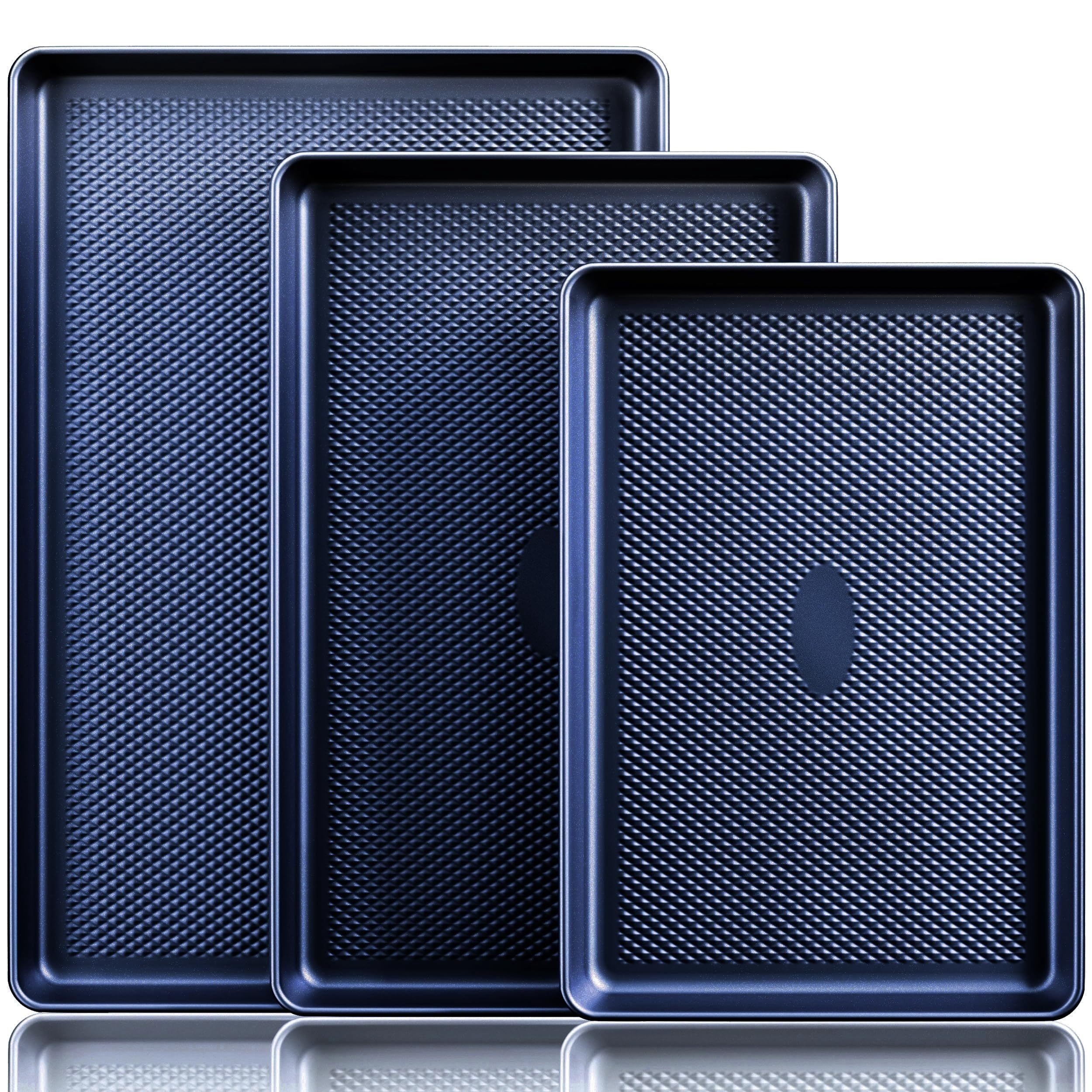 Baking Sheet Pan Set, Cookie Sheets For Oven, Nonstick Half/Quarter ...