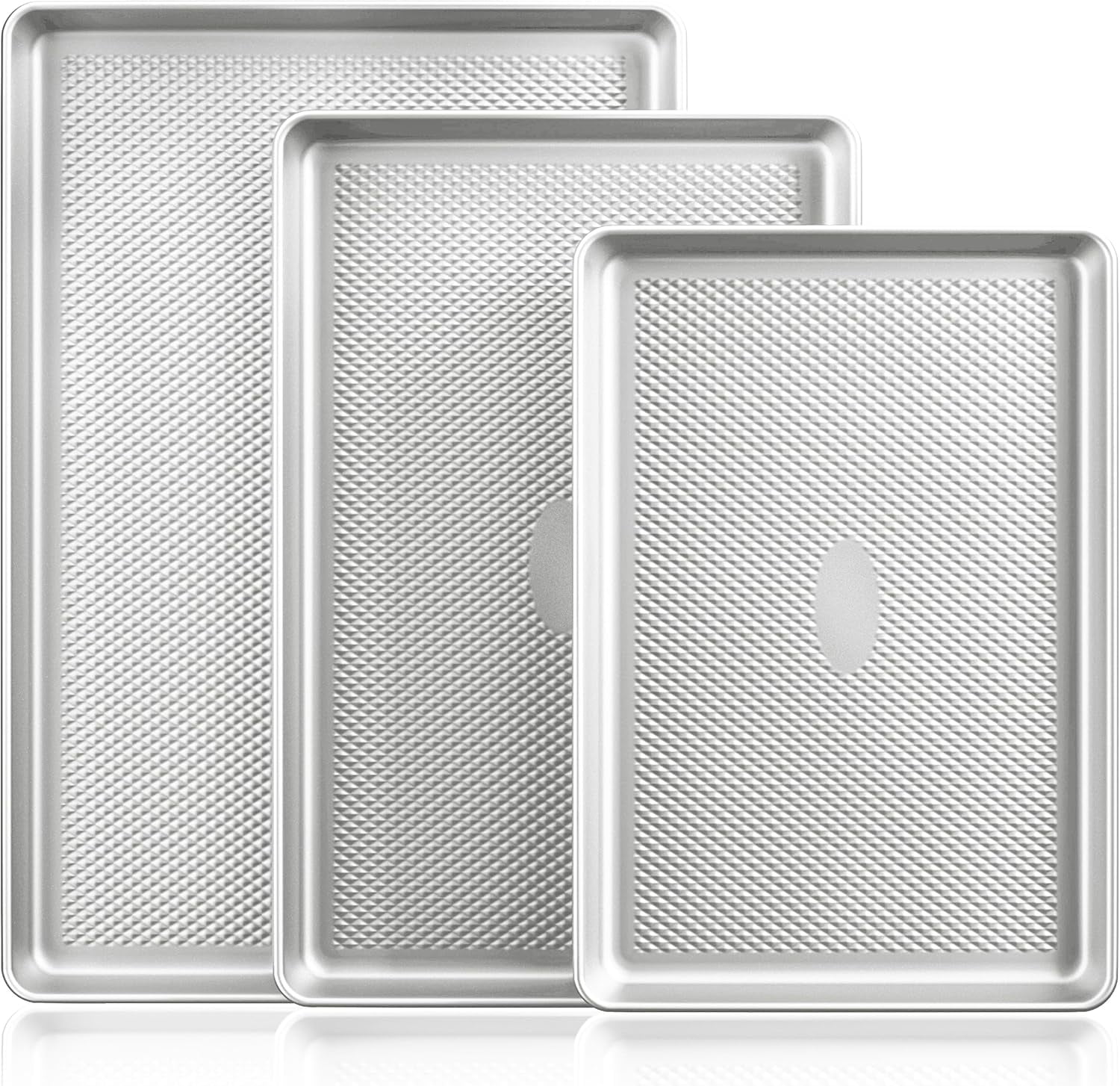 Baking Sheet Pan Set, Cookie Sheets for Oven, Nonstick Half/Quarter ...