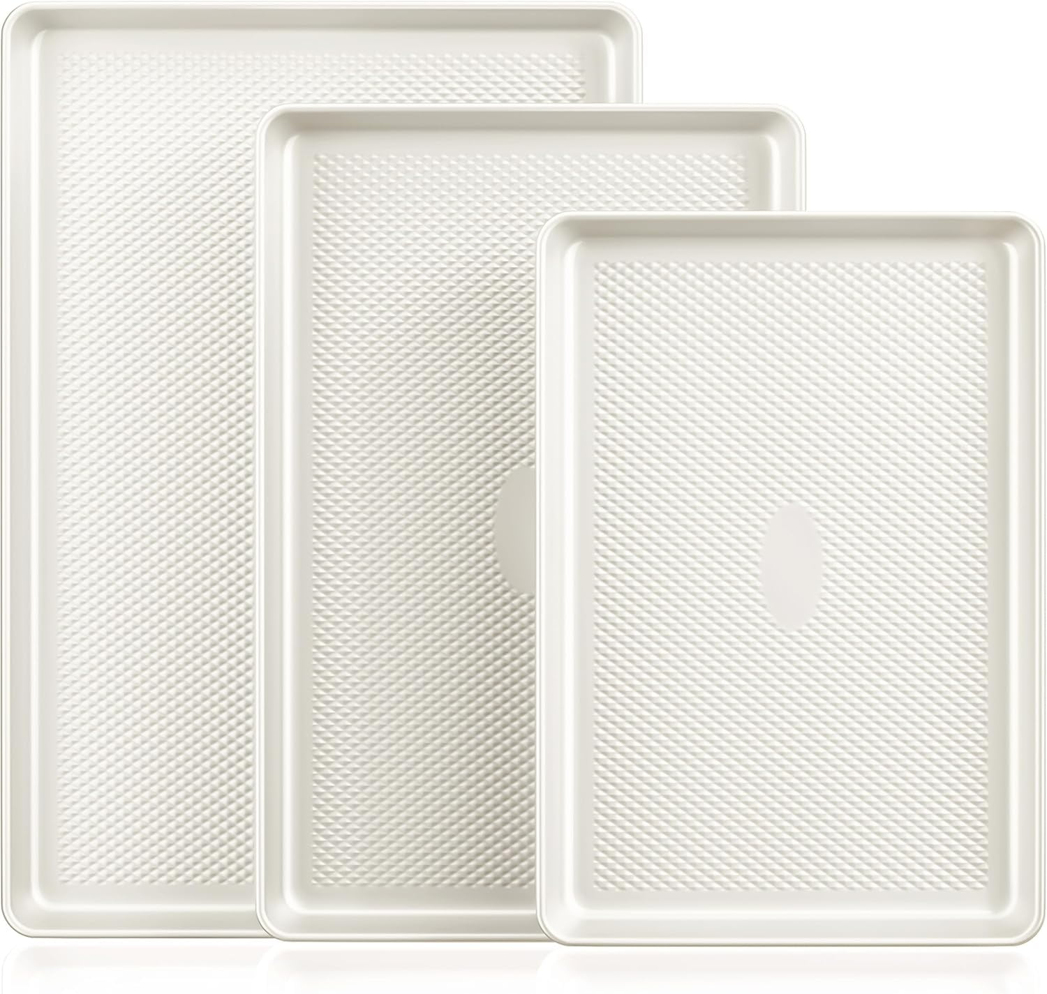 Baking Sheet Pan Set, Cookie Sheets for Oven, Nonstick Half/Quarter ...