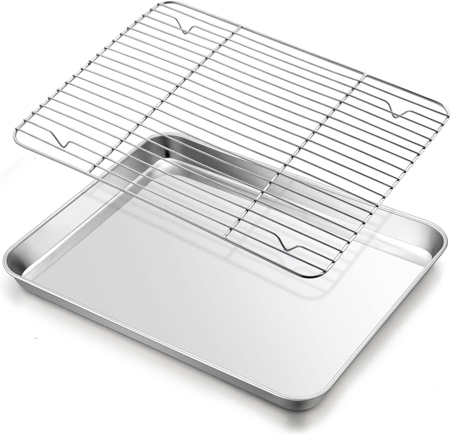 Topboutique Stainless Steel Baking Sheet with Rack Set for Oven Cooking ...