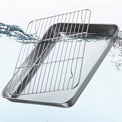 Baking Sheet With Rack Setfood Grade Stainless Steel Baking Pan And