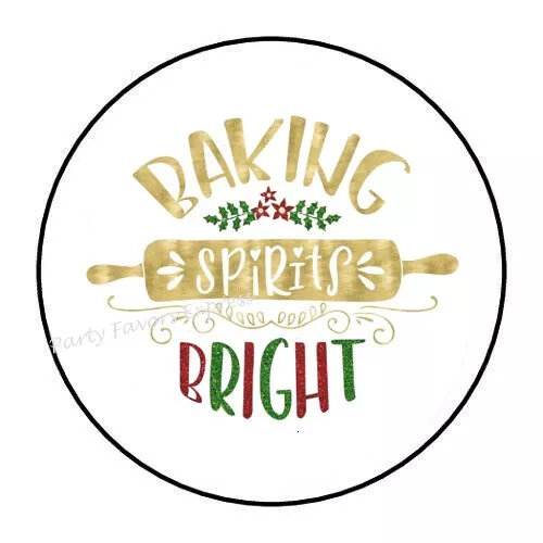Baking Spirits Bright Sticker Party Favors Sticker Envelope Seals ...