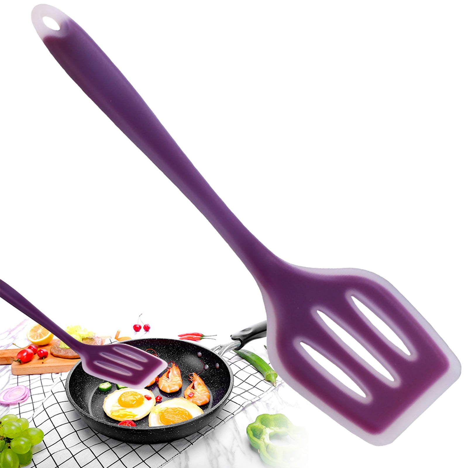 Baking Supplies Top Gadgets for Bakers Silicone Turner Spatula Slotted ...
