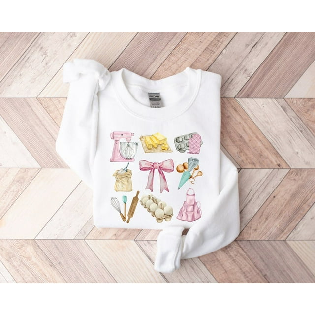 Baking Sweatshirt, Baker Crewneck, Baking Shirts, Baking Gift, Bakery ...