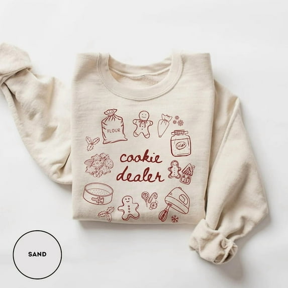Baking Sweatshirt, Cookie Dealer Crewneck, Cookie Baker Sweatshirt ...