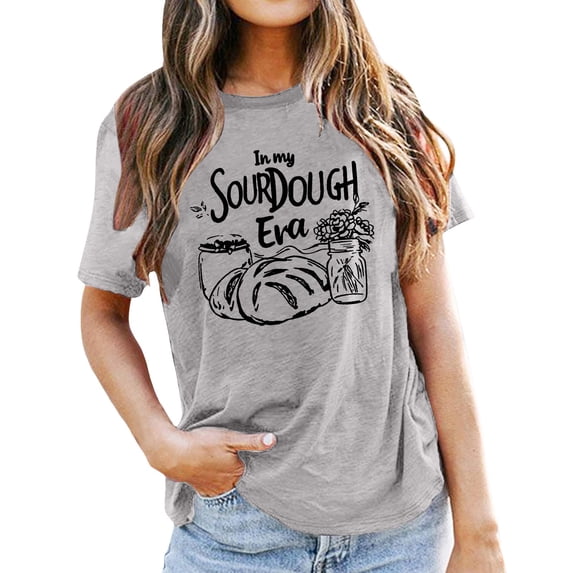 Baking T Shirt for Women Graphic Short Sleeve Crewneck Tee Shirts Soft ...