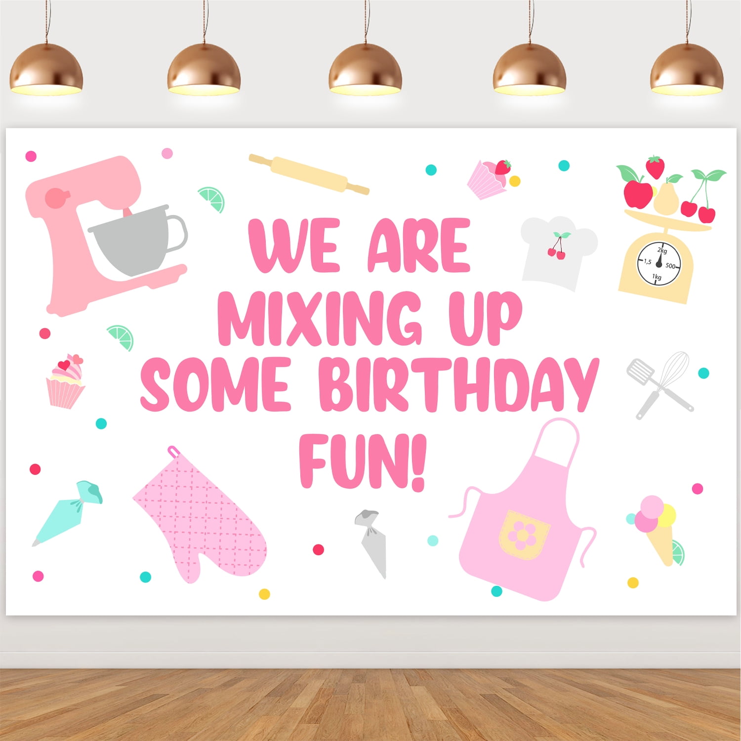 Baking Theme Birthday Party Decoration，We Are Mixing Up Some Birthday ...