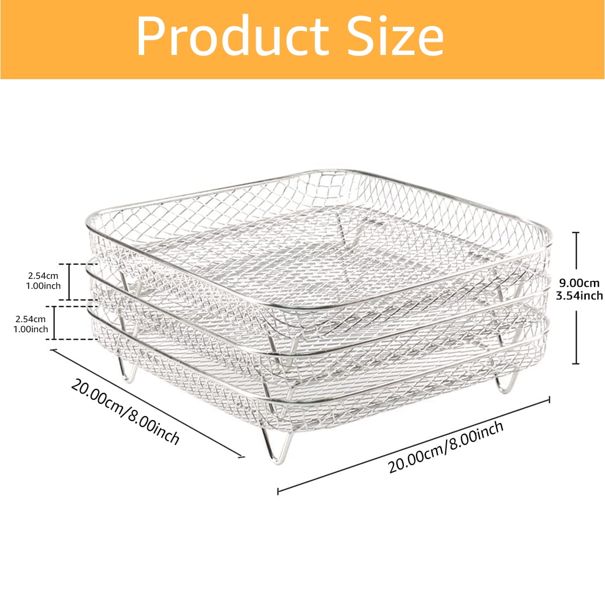 Baking Tray Oil Frying Baking Pan Non-stick Chips Basket Baking Dish ...
