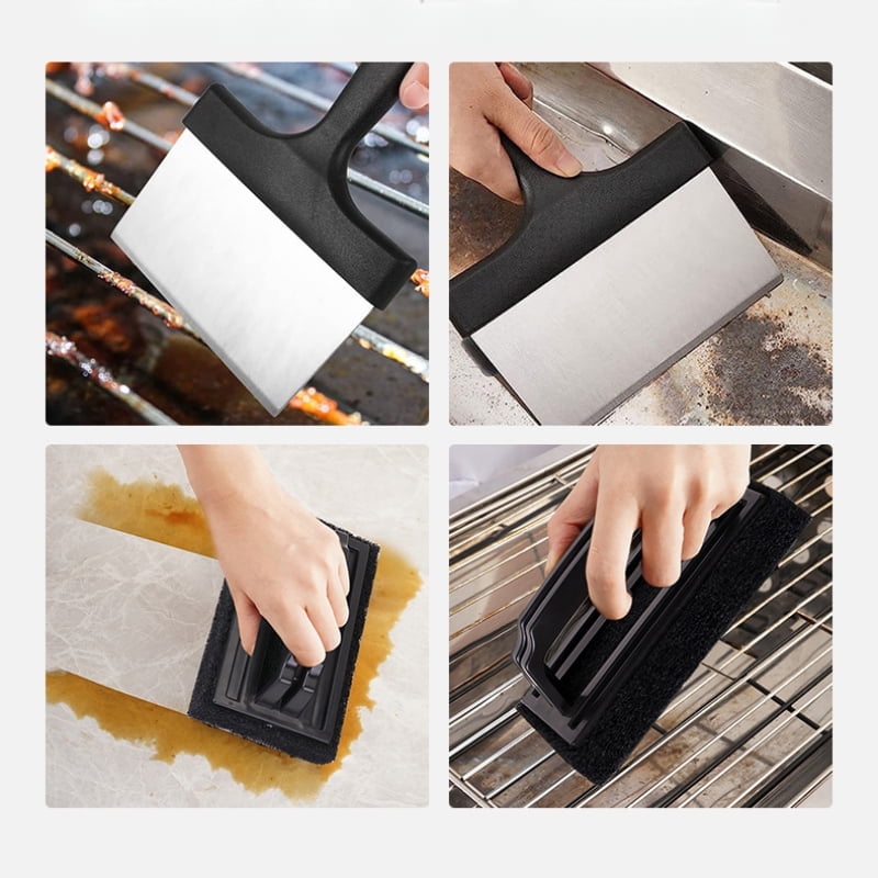 Baking Tray Scraper Cleaning Shovel BBQ Cleaning Set Rescue Co Grill ...