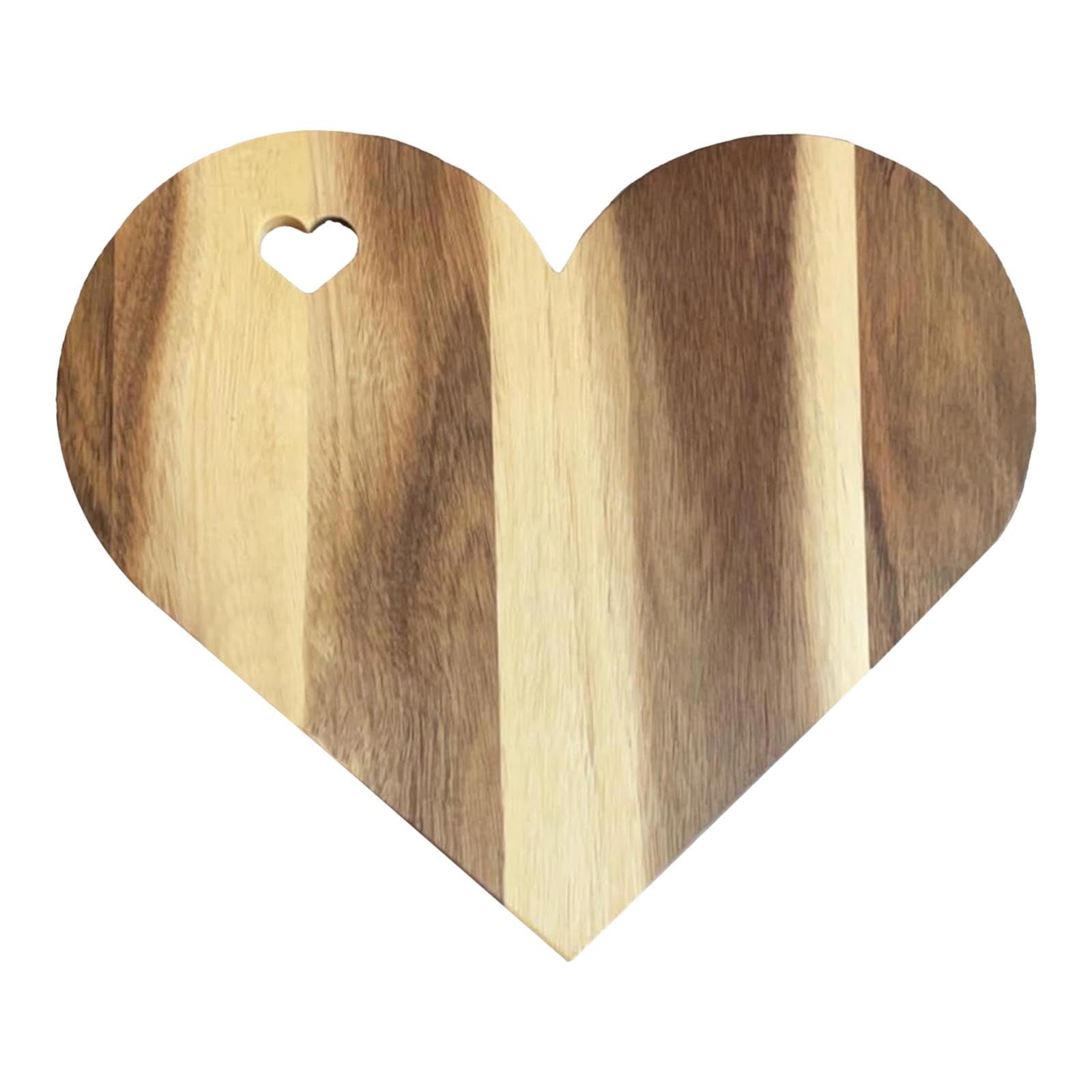 Baking Trays & Trays Heart Shaped Cutting Board Wood Breadboard Cheese ...