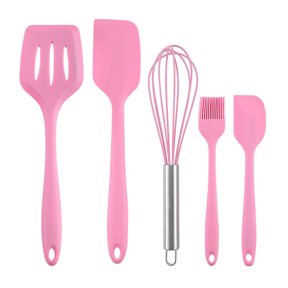 Baking Utensils Set, 5 Pcs Silicone Spatula Set - Cooking Kitchen Tools ...