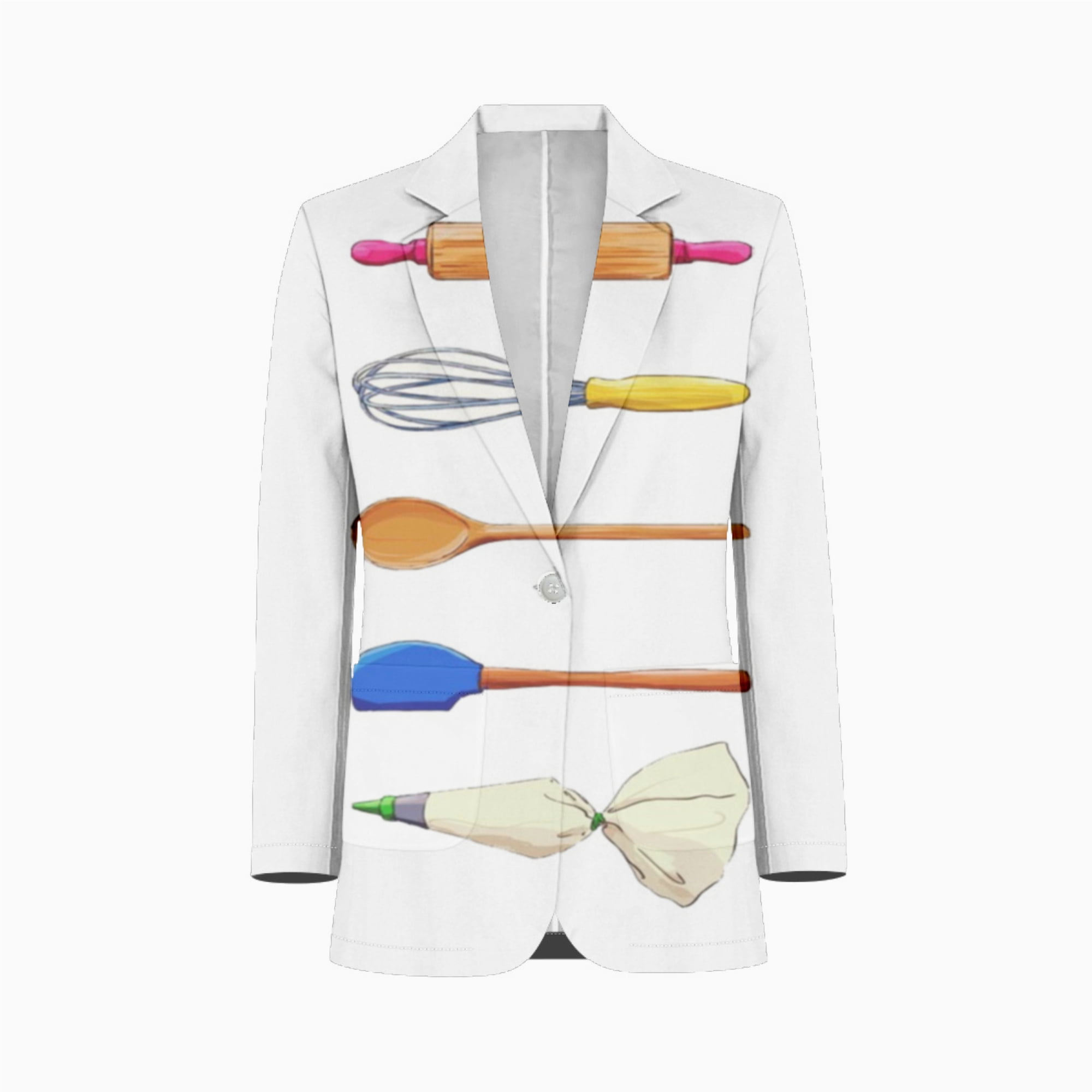 Baking Utensils on Square Magnet Customized Men's Suits full man Shawl ...