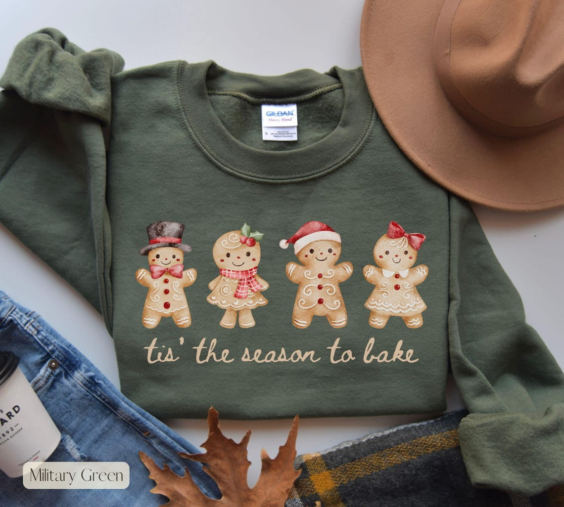 Baking Winter Sweatshirt,Winter Cookie Baker Sweatshirt,Winter Cookie ...