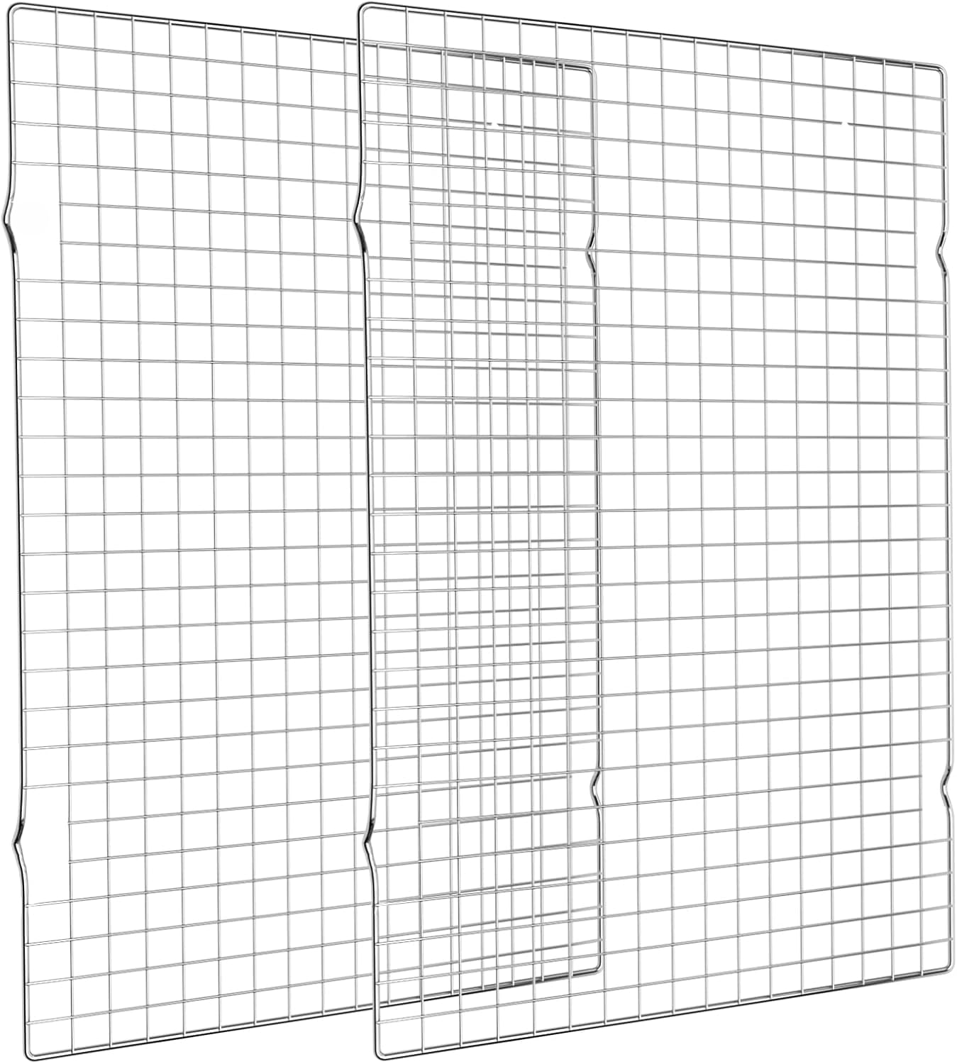 Baking and cooling rack 2-piece set, 16x10 inch baking rack, thick wire ...