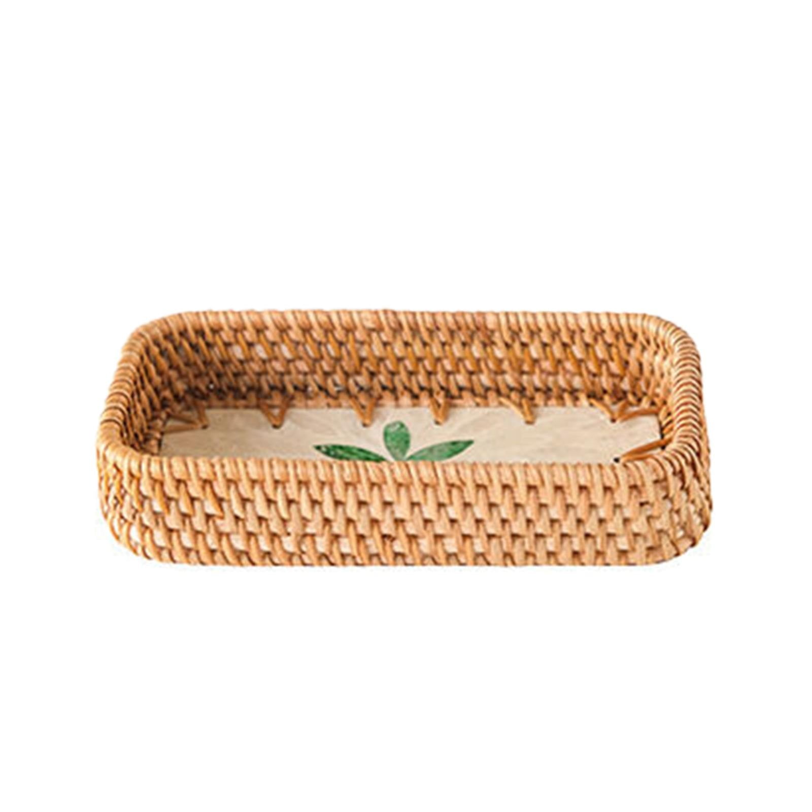 Baking trays & trays Decorasian Vintage Rattan Tray With Decorative ...