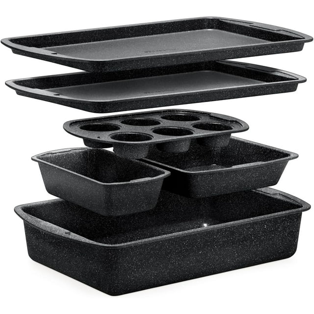 Bakken Swiss - Bakeware Set – 6 Piece – Stackable, Deluxe, Non-Stick ...