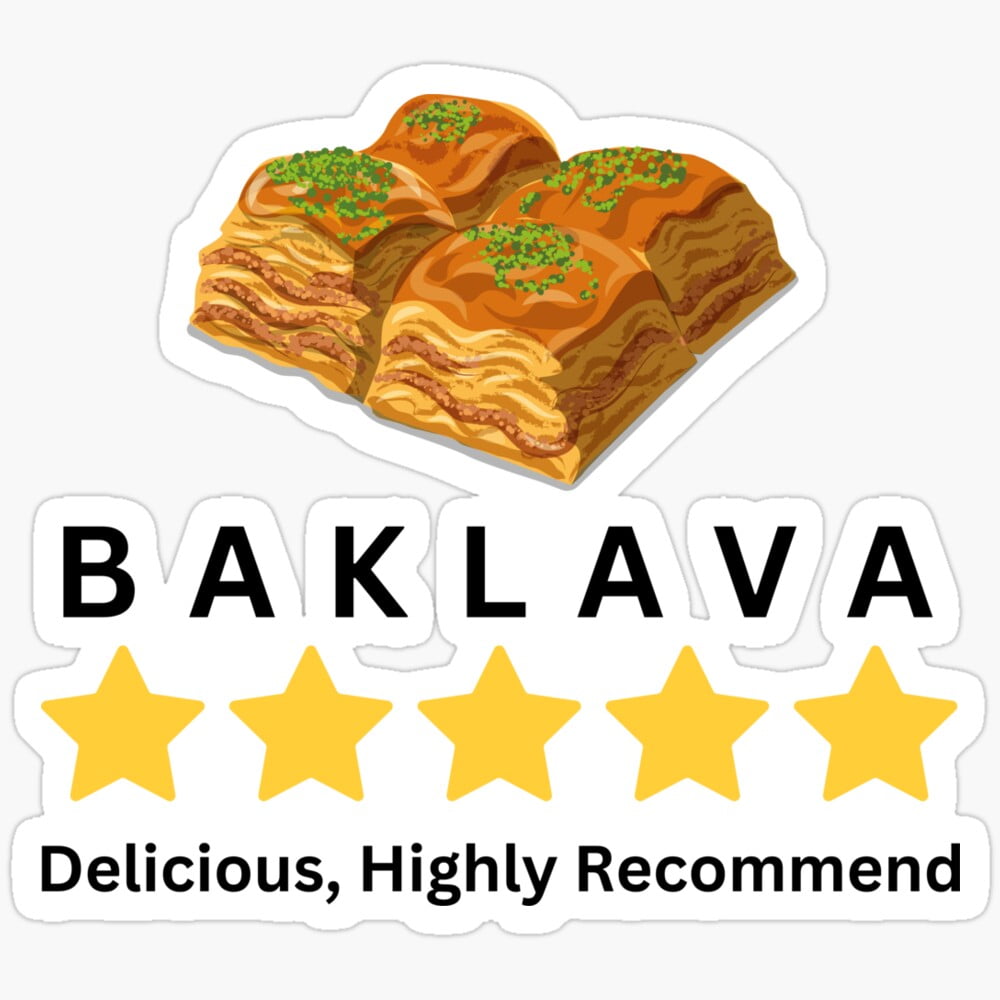 DOPASTICKER Baklava 5 Stars Gift You - Phone Stickers, Waterproof ...