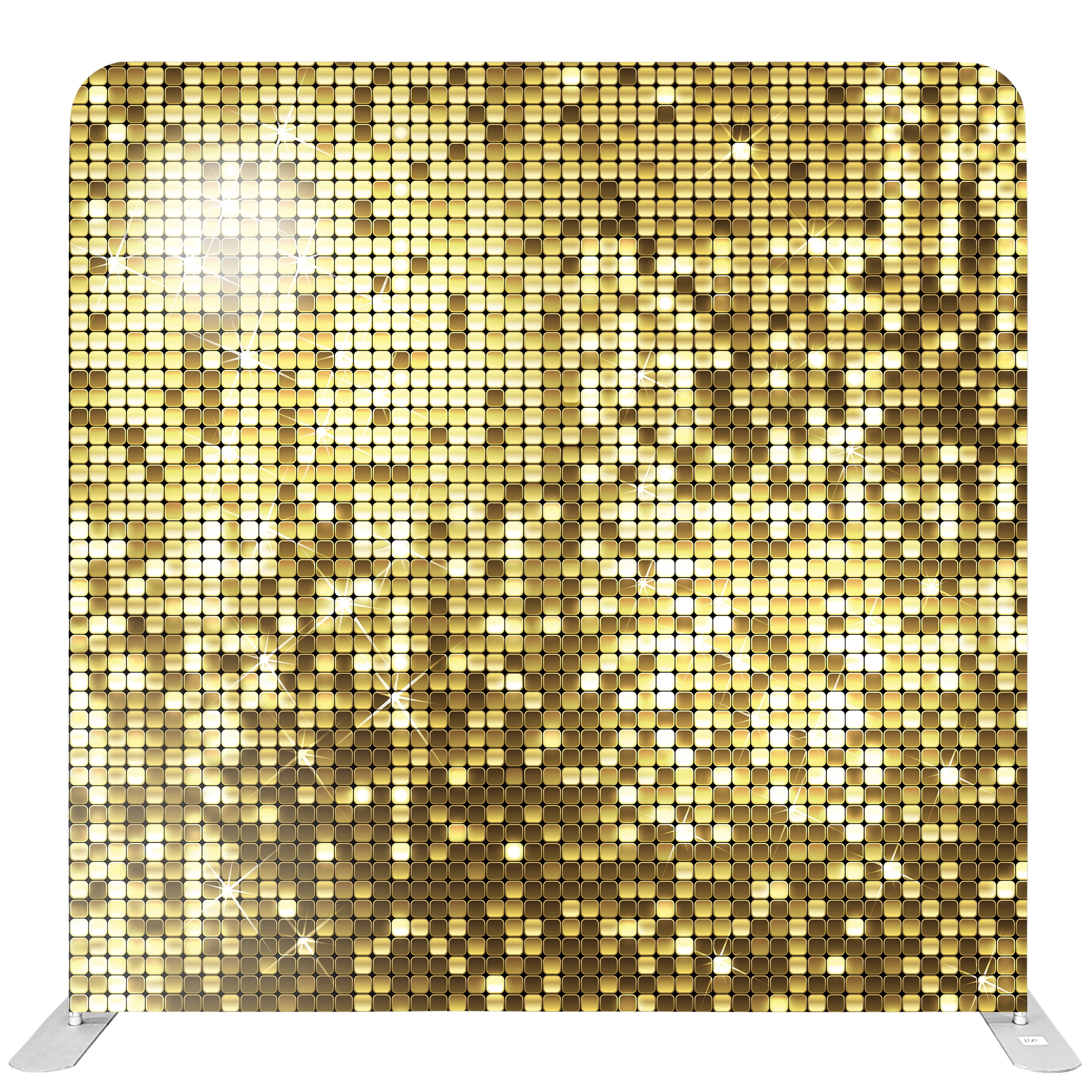 Bakod Sparkling Gold Pillow Cover Tension Fabric Display Backdrop ...