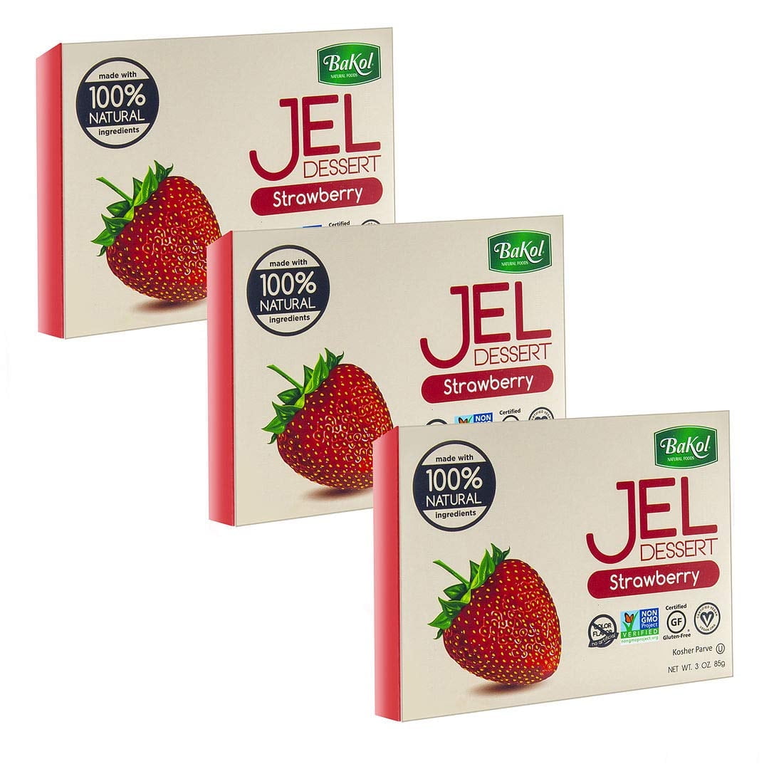 Bakol Jel Dessert 0.3 oz All Natural Pack of 3 (Strawberry) - Walmart.com