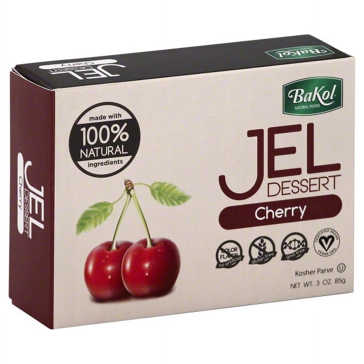 BAKOL Cherry Vegan Jel Dessert 3 oz Gluten-Free, Kosher, Halal, Keto ...
