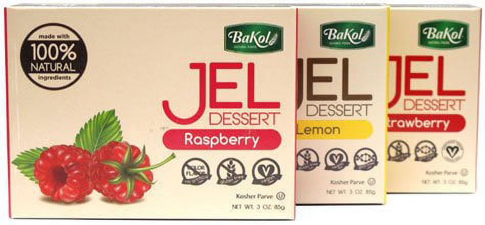Bakol Jel Dessert Vegan & All Natural - Set of all 6 Flavors - Walmart.com