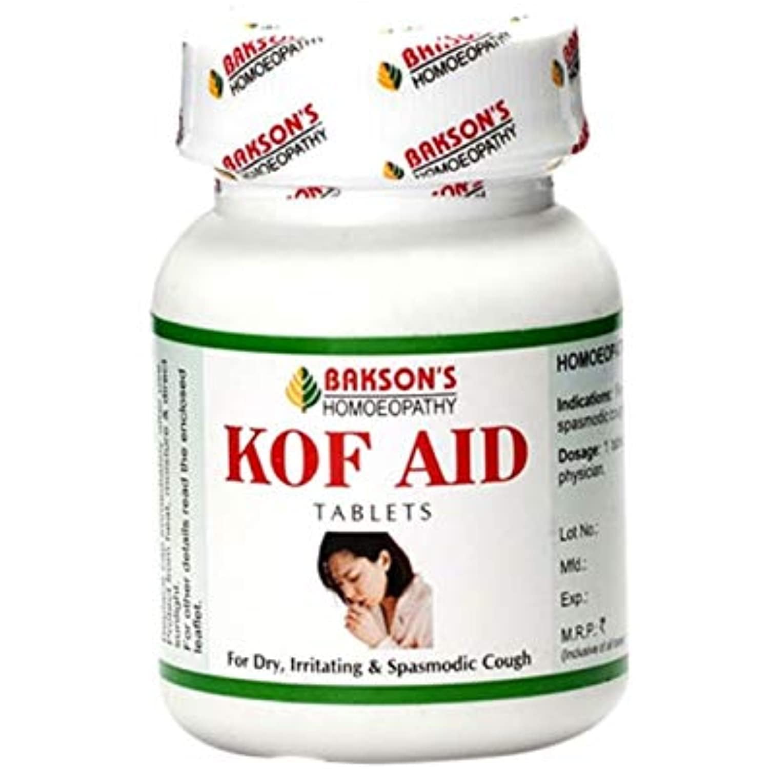 Bakson's KOF Aid Tablet 75 Tablets - Walmart.com