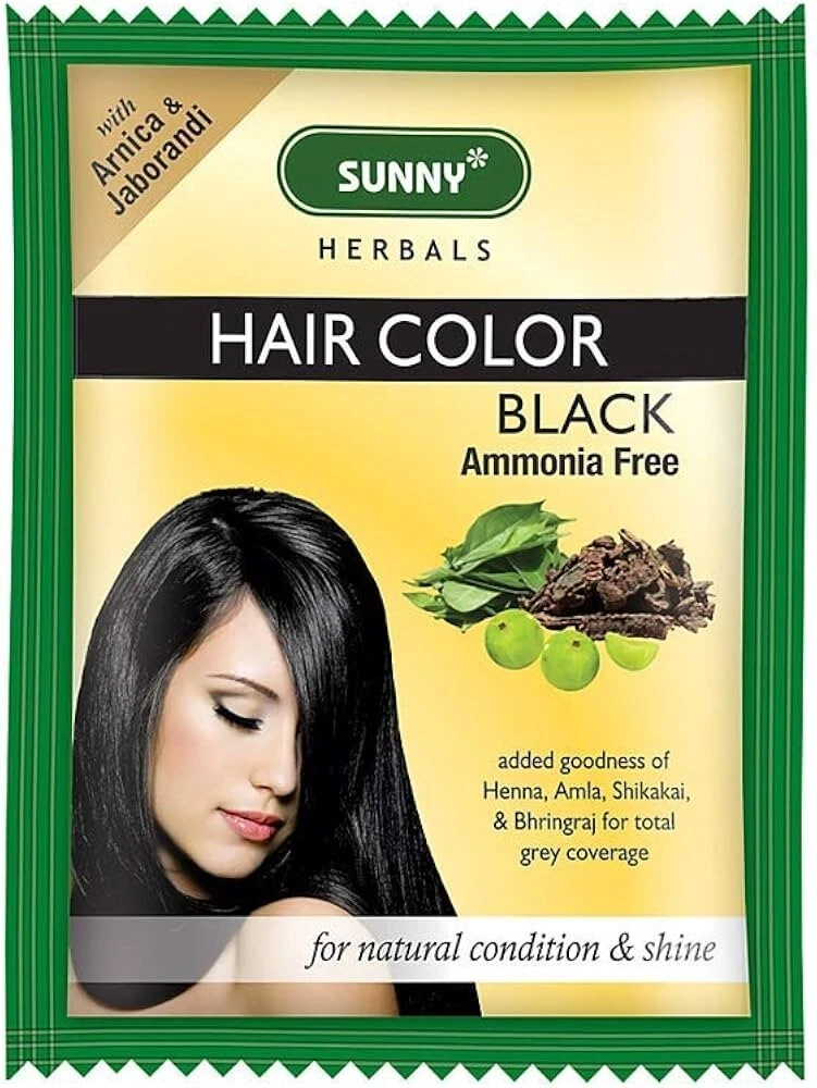 Bakson's Sunny Herbals Hair Colour Black - 20 Gm - Walmart.com