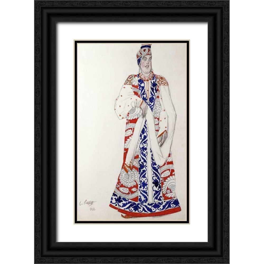Bakst, Leon 10x14 Black Ornate Wood Framed with Double Matting Museum ...