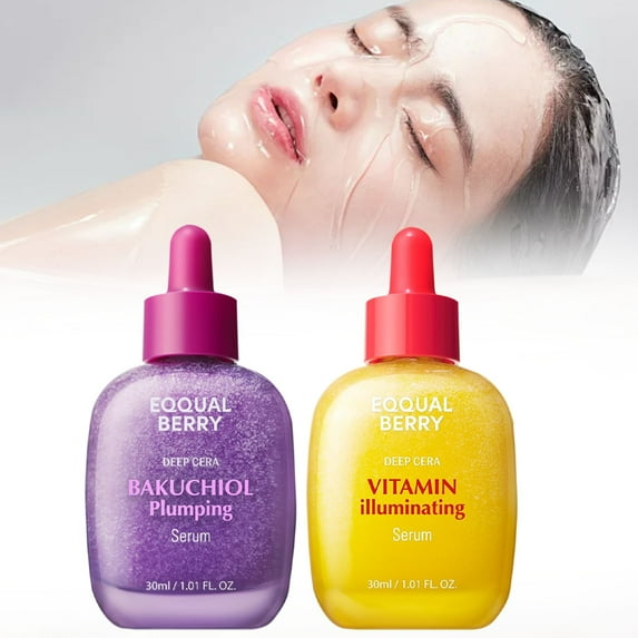 Bakuchiol Serum with Eqqualberry Elroel - Retinol Alternative for Pores Wrinkles, Sensitive Skin ...