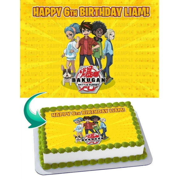 Bakugan Birthday Cake