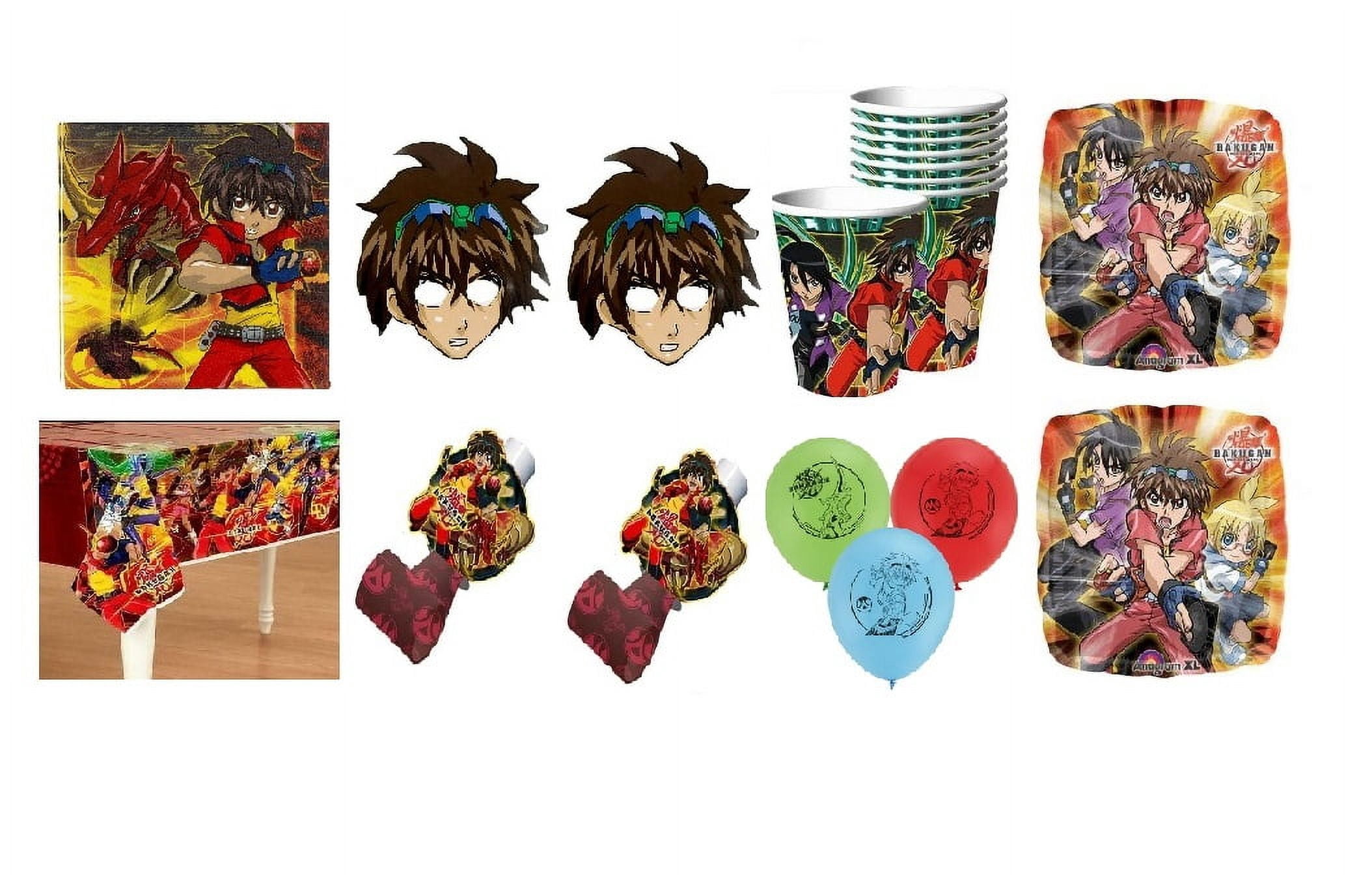 Bakugan Birthday Party Supplies Decoration Bundle for 16 includes ...