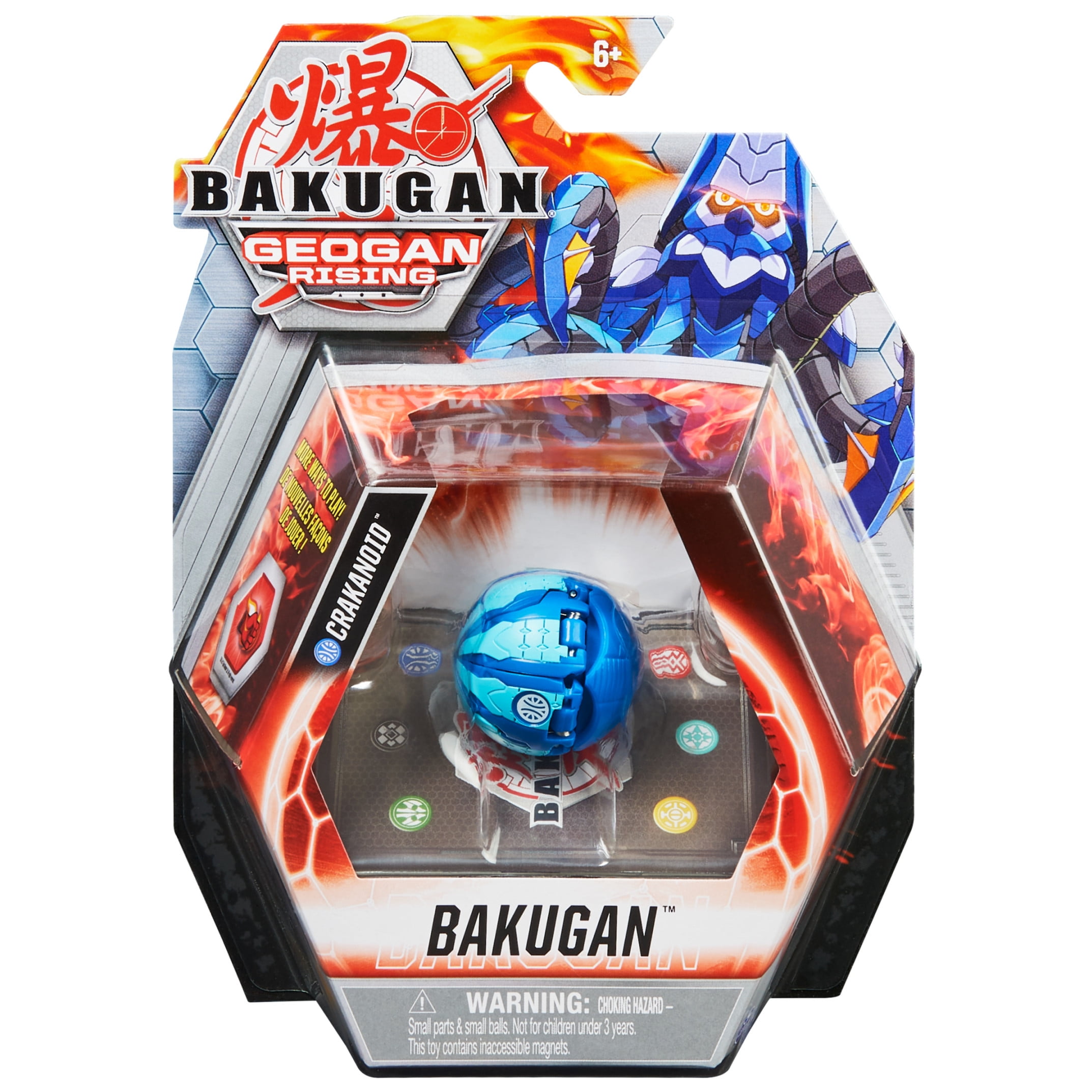 Bakugan, Crakanoid, 2-inch Tall Geogan Rising Collectible Action Figure ...
