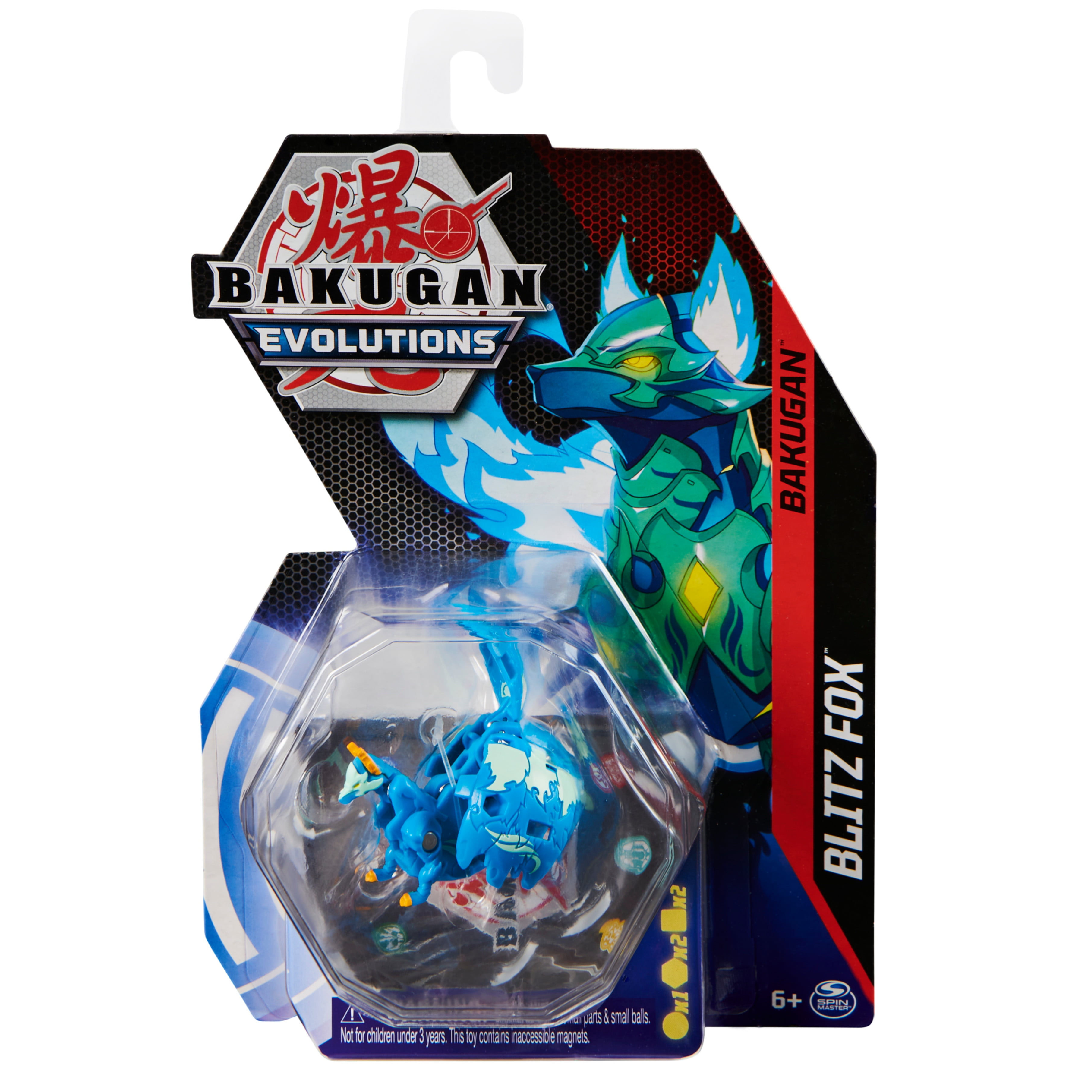 Bakugan Evolutions, Blitz Fox, 2-inch Tall Collectible Action Figure ...