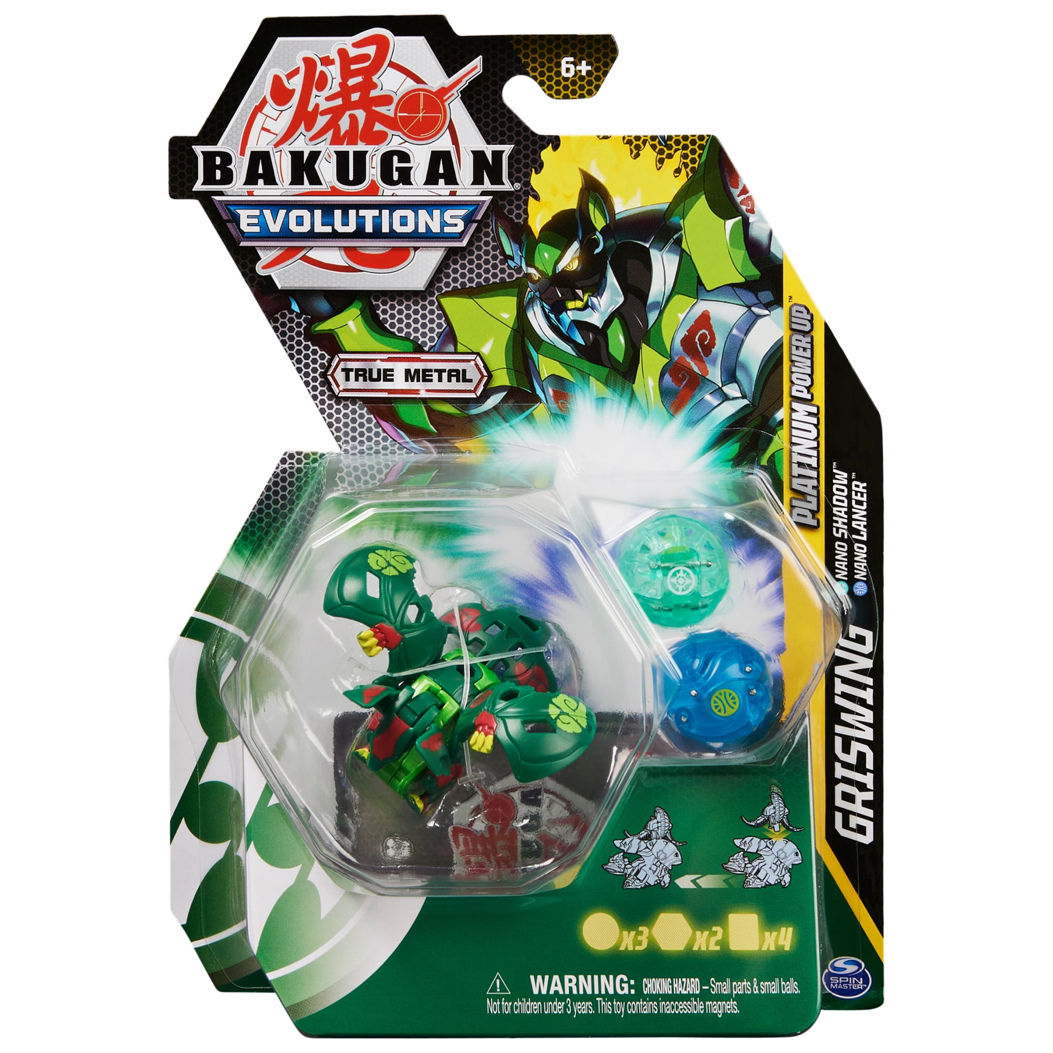 Bakugan Evolutions, Griswing with Nano Shadow and Lancer Platinum Power ...