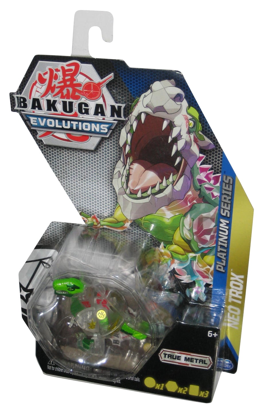 Bakugan Evolutions Neo Trox Platinum Series True Metal Spin Master ...