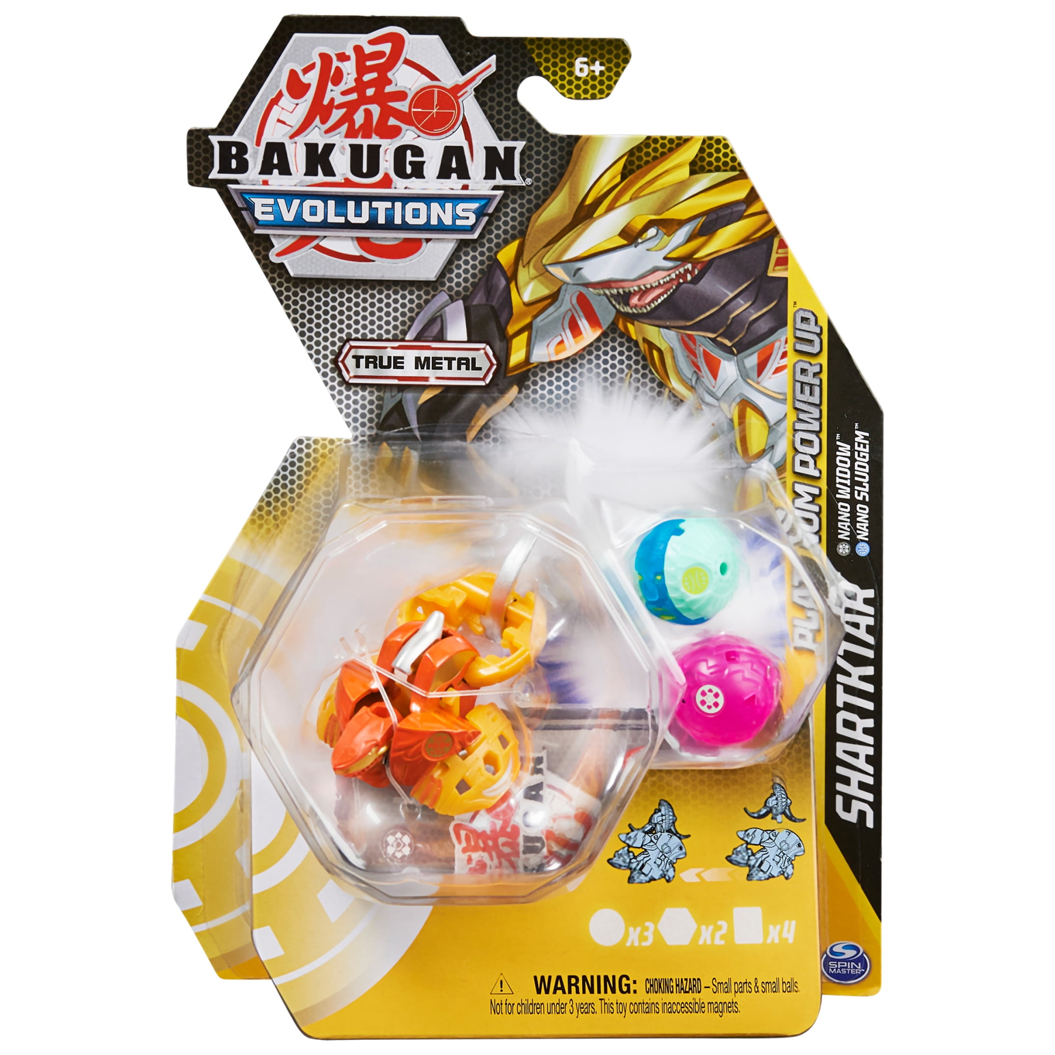 Bakugan Evolutions, Shartktar with Nano Widow and Sludgem Platinum ...