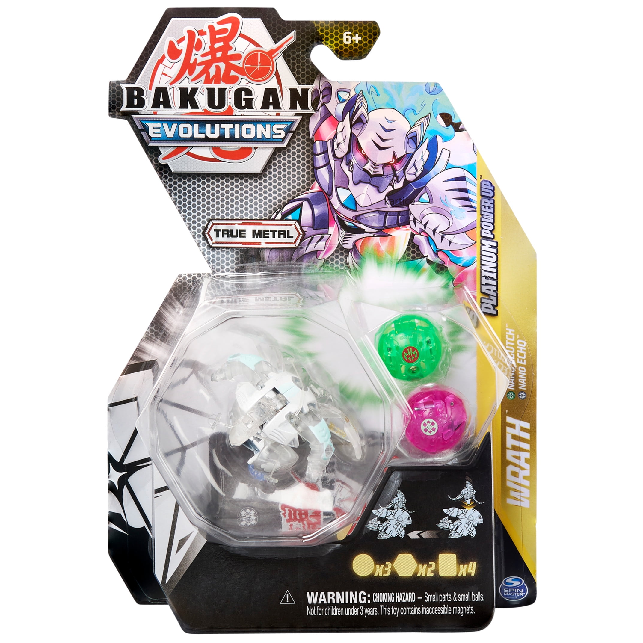 Bakugan Evolutions, Wrath with Nano Echo and Clutch Platinum Power Up ...