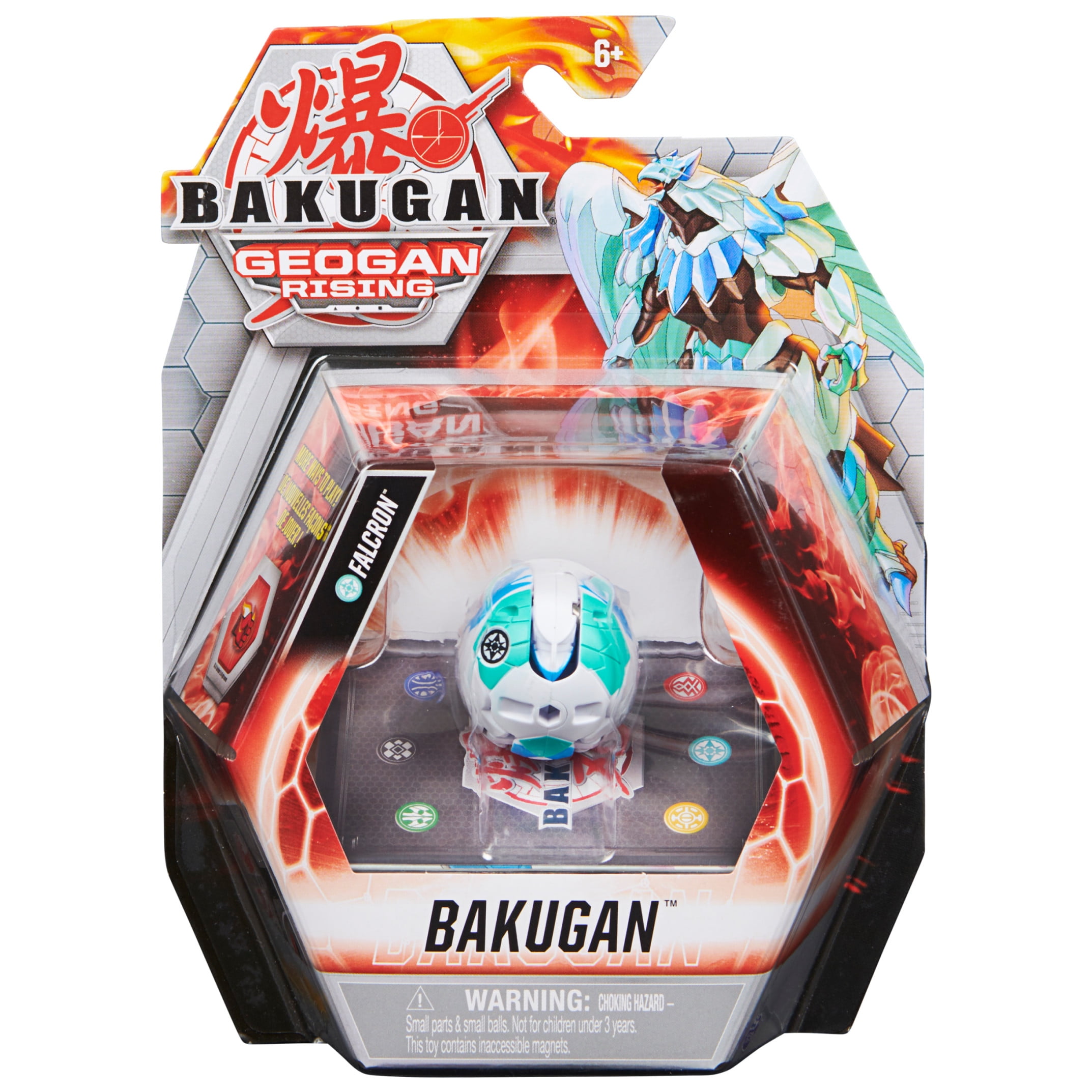 Bakugan, Falcron, 2-inch Tall Geogan Rising Collectible Action Figure ...