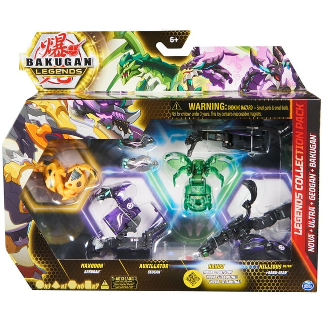 Bakugan Legends Battle Starter Set: Maxodon, Hyenix Geogan, Hanoj Nova ...