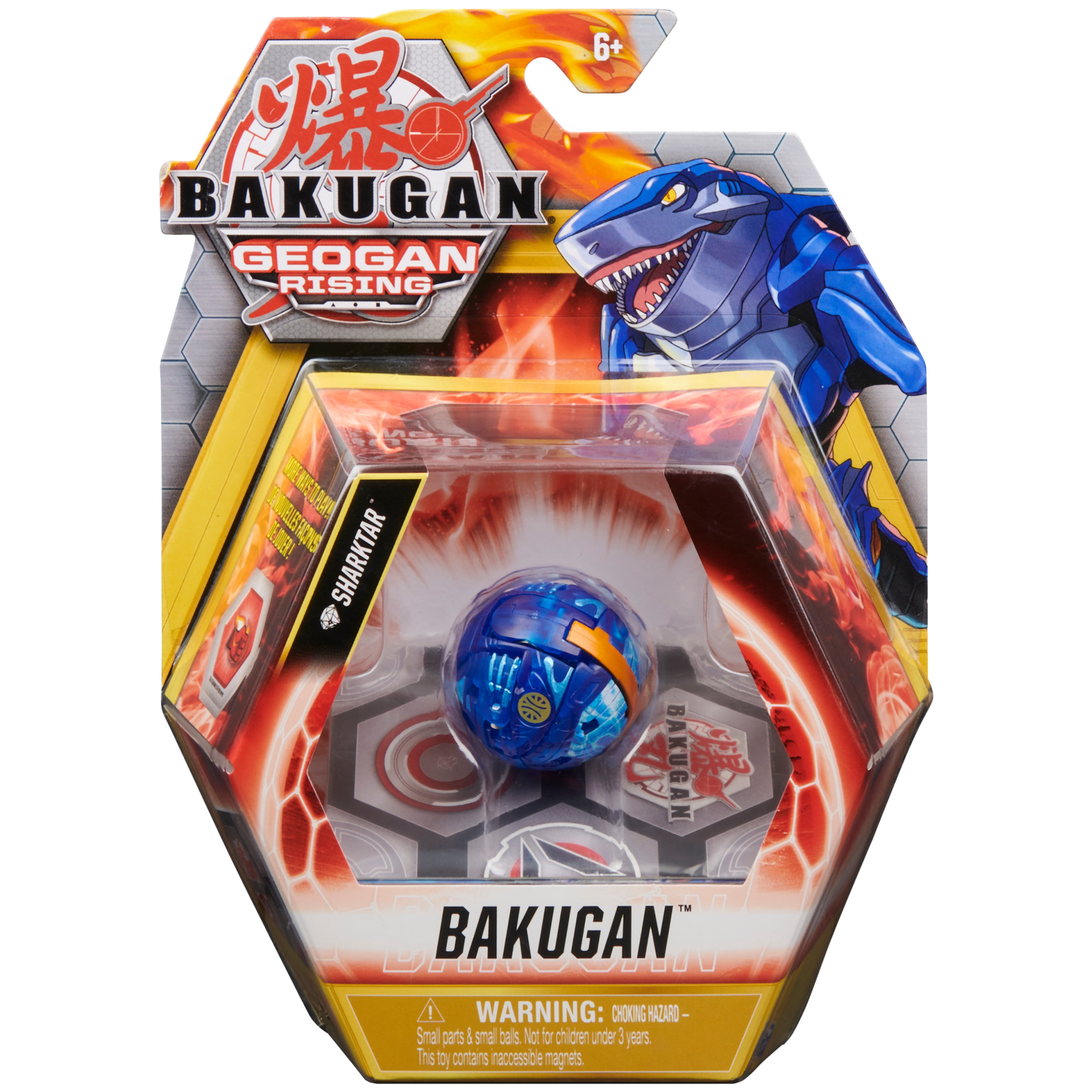 Bakugan, Sharktar, 2-inch Tall Geogan Rising Collectible Action Figure ...