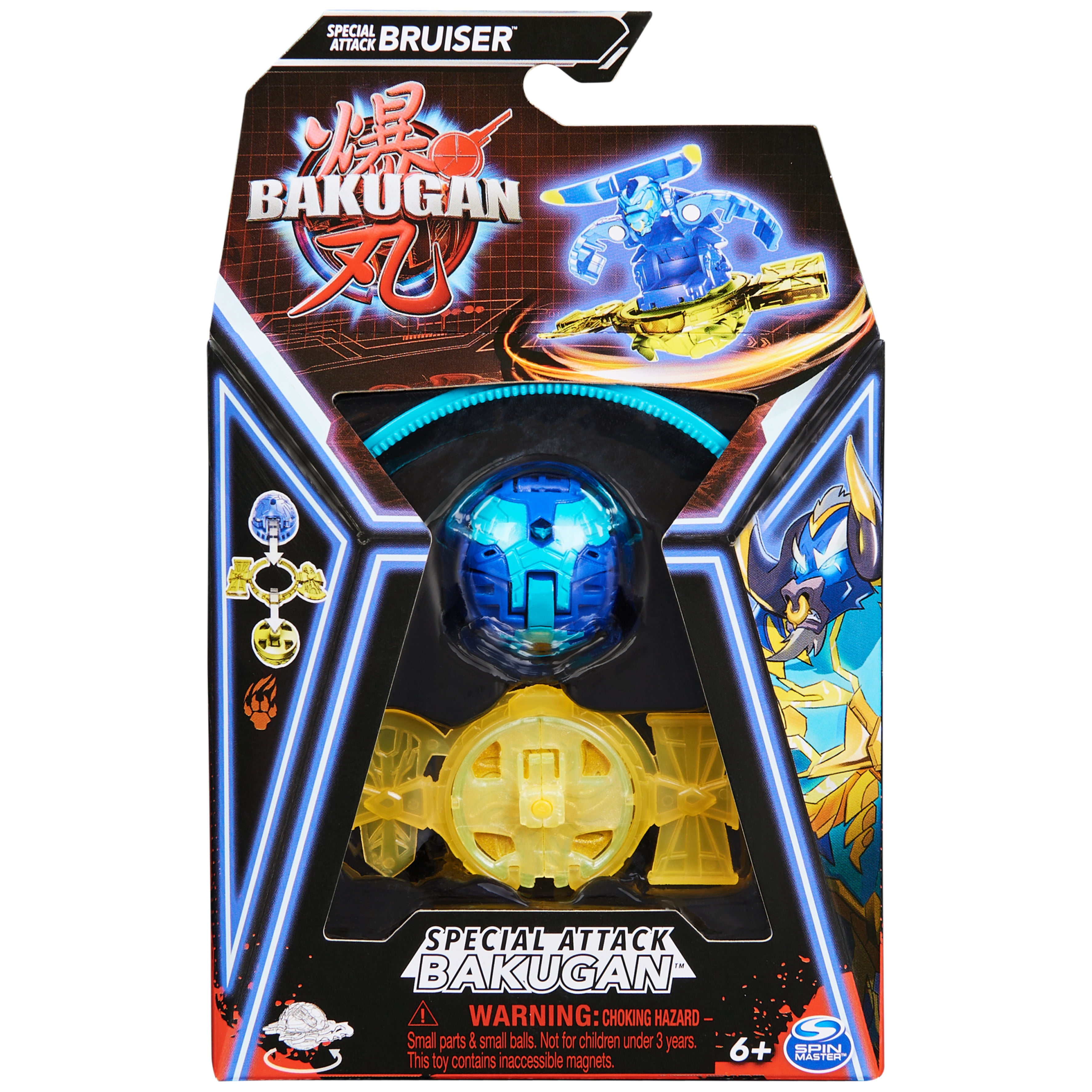 Bakugan, Special Attack Bruiser, Spinning, Customizable Action Figure ...
