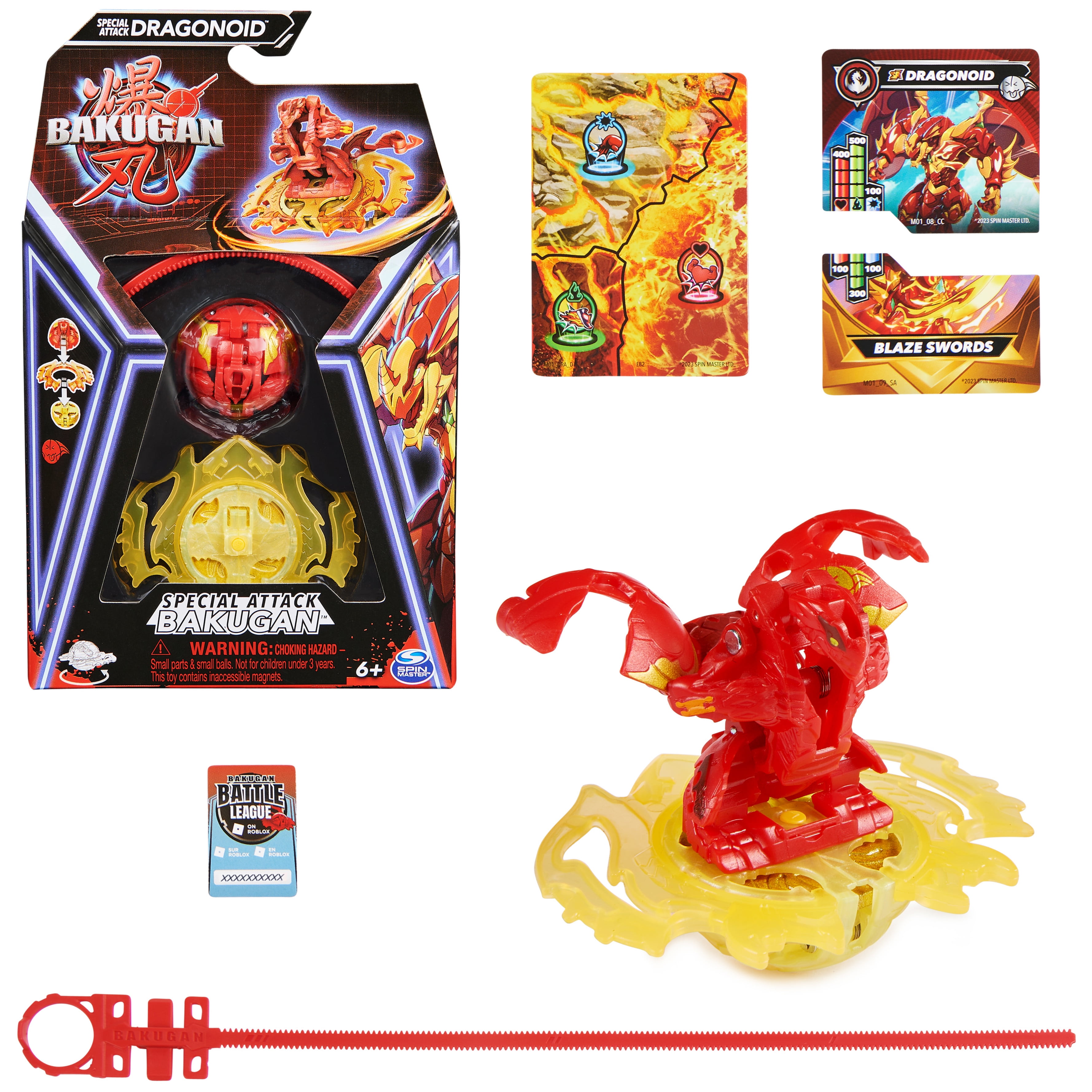 Bakugan, Special Attack Dragonoid, Spinning, Customizable Action Figure, Toys for Boys and Girls ...